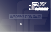 Apply for a Credit Card from | First Bank of Montana Lewistown